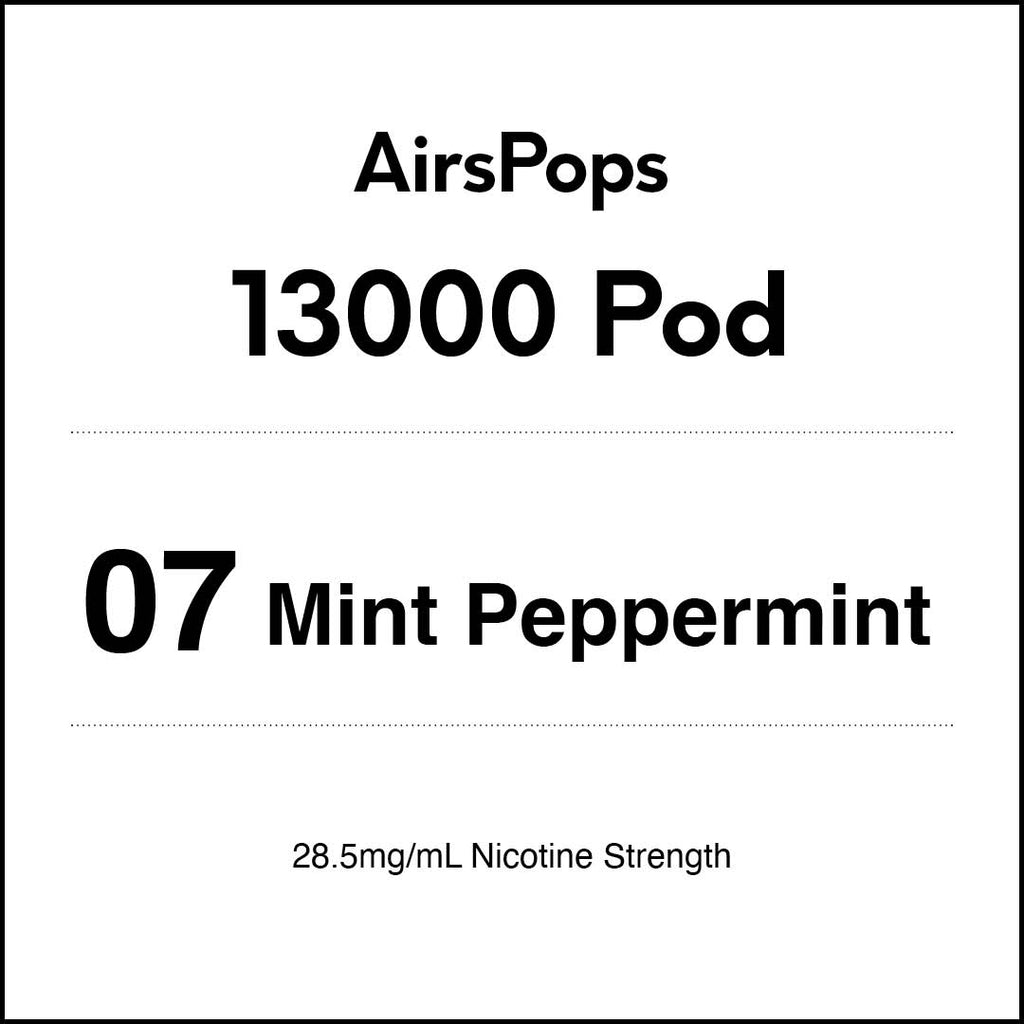 07 Mint Peppermint - AirsPops 13000 Pod – AIRSCREAM NZ