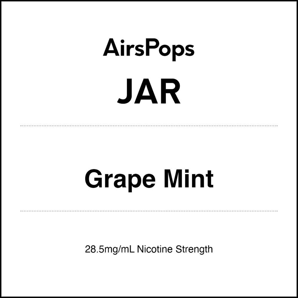 Grape Mint - JAR by AirsPops E-LIQUID 30ml – AIRSCREAM NZ