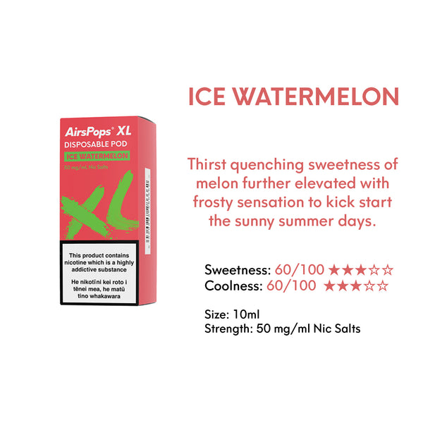 Ice Watermelon - AIRSCREAM AirsPops XL Pod – AIRSCREAM NZ