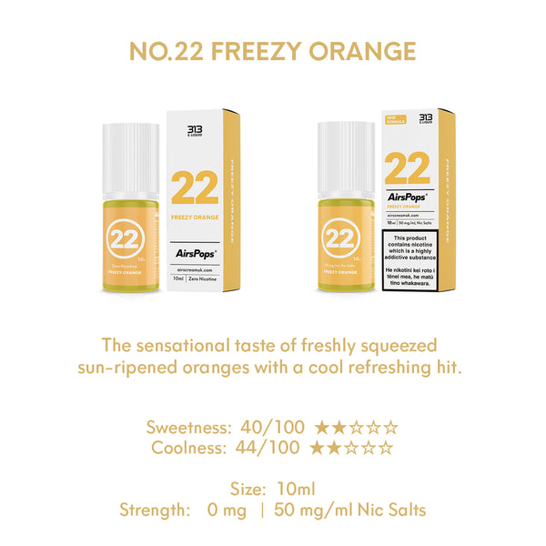 AIRSCREAM 313 E-LIQUID Freezy Orange 10ML – AIRSCREAM NZ