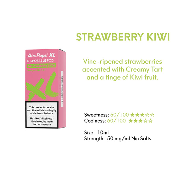 Strawberry Kiwi - AIRSCREAM AirsPops XL Pod – AIRSCREAM NZ