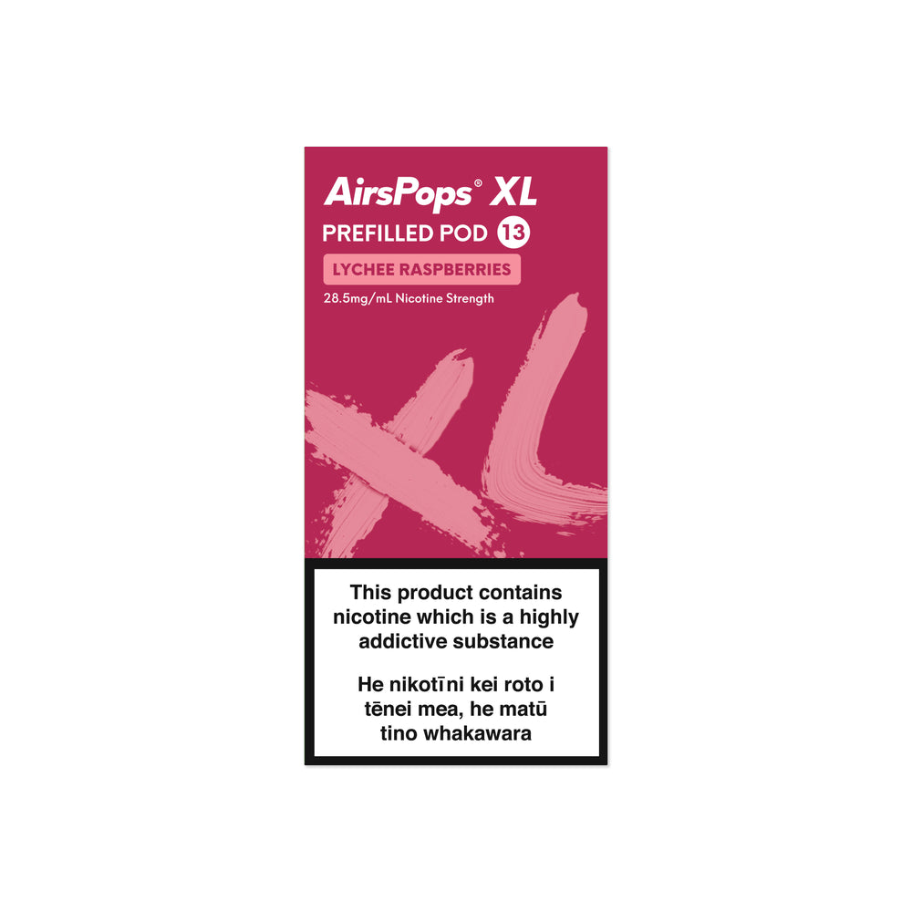 NO. 13 LYCHEE RASPBERRIES - AirsPops XL Pod 10ml – AIRSCREAM NZ
