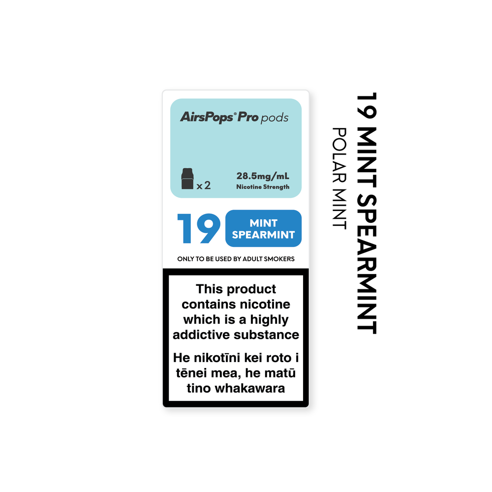NO.19 MINT SPEARMINT (Polar Mint)- AirsPops Pro Pods 2ml – AIRSCREAM NZ