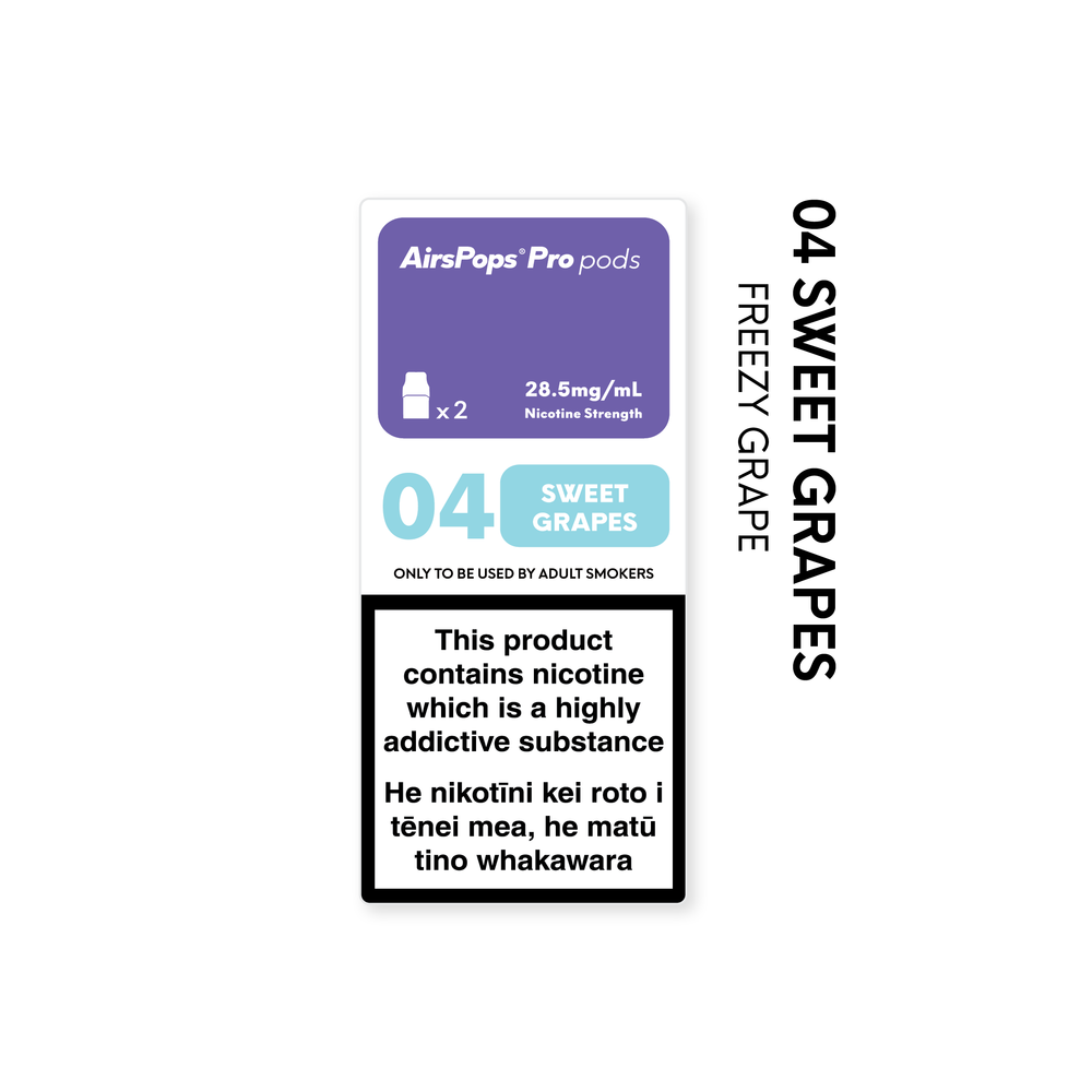 NO. 04 SWEET GRAPE ( Freezy Grape)- AirsPops Pro Pods 2ml – AIRSCREAM NZ